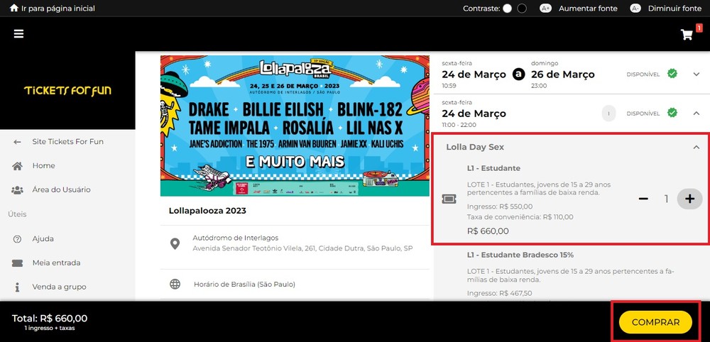 Lollapalooza 2023: veja line-up e como comprar ingressos 'Lolla Day'