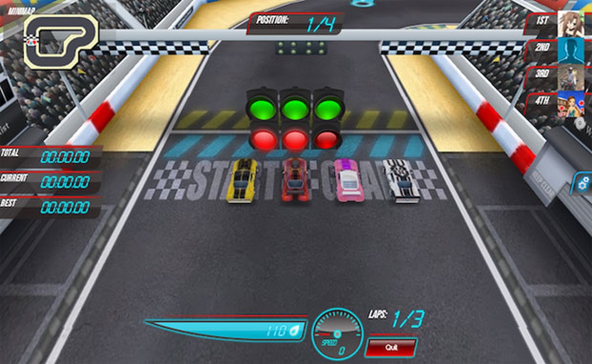 Race Track Rivals é game de corrida multiplayer para o Facebook