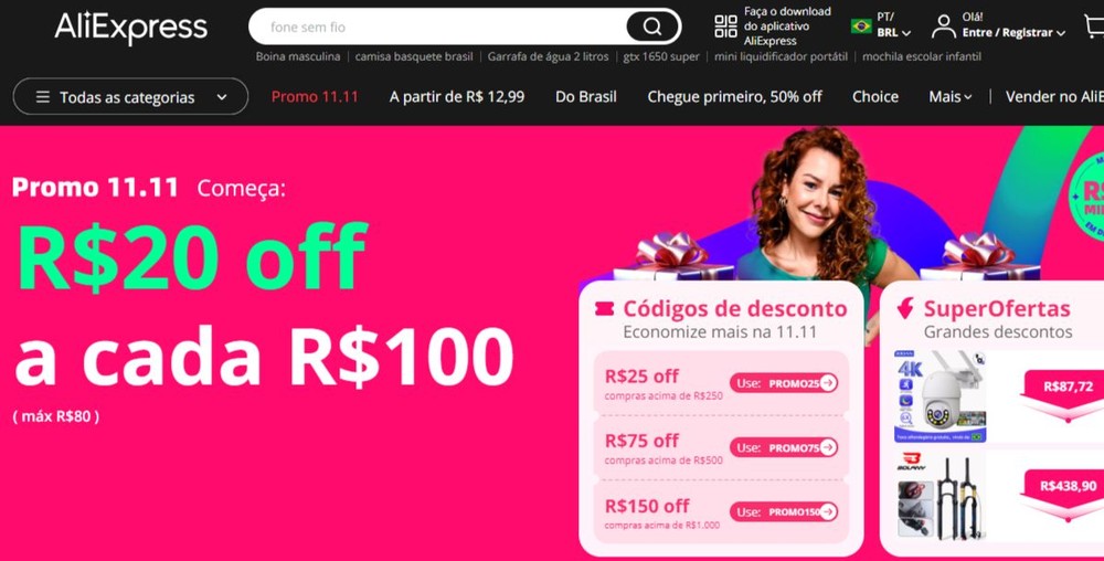 11.11 Shopee, Shein e AliExpress: saiba tudo sobre o Esquenta Black Friday