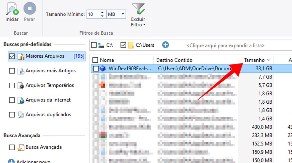 Como usar o TreeSize para ver arquivos que ocupam espaço na memória do PC