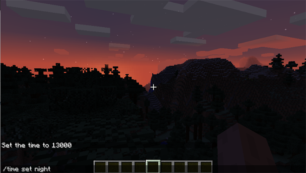 Como mudar o tempo em Minecraft