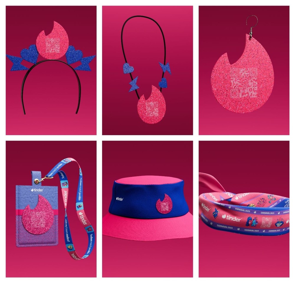 Carnaval 2023: Tinder distribui grátis itens com QR Code do seu perfil