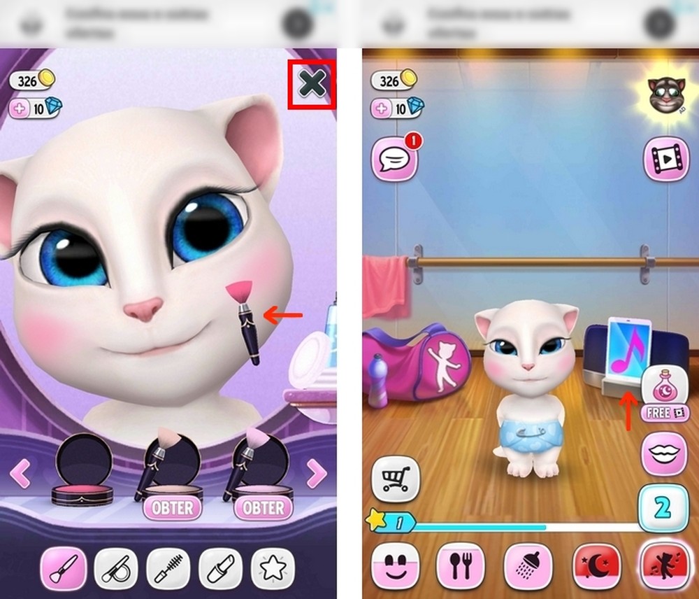Como usar o Minha Talking Angela, jogo da gatinha falante para celular