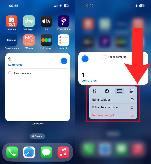 Como colocar lembrete na tela do celular Android ou iPhone (iOS)