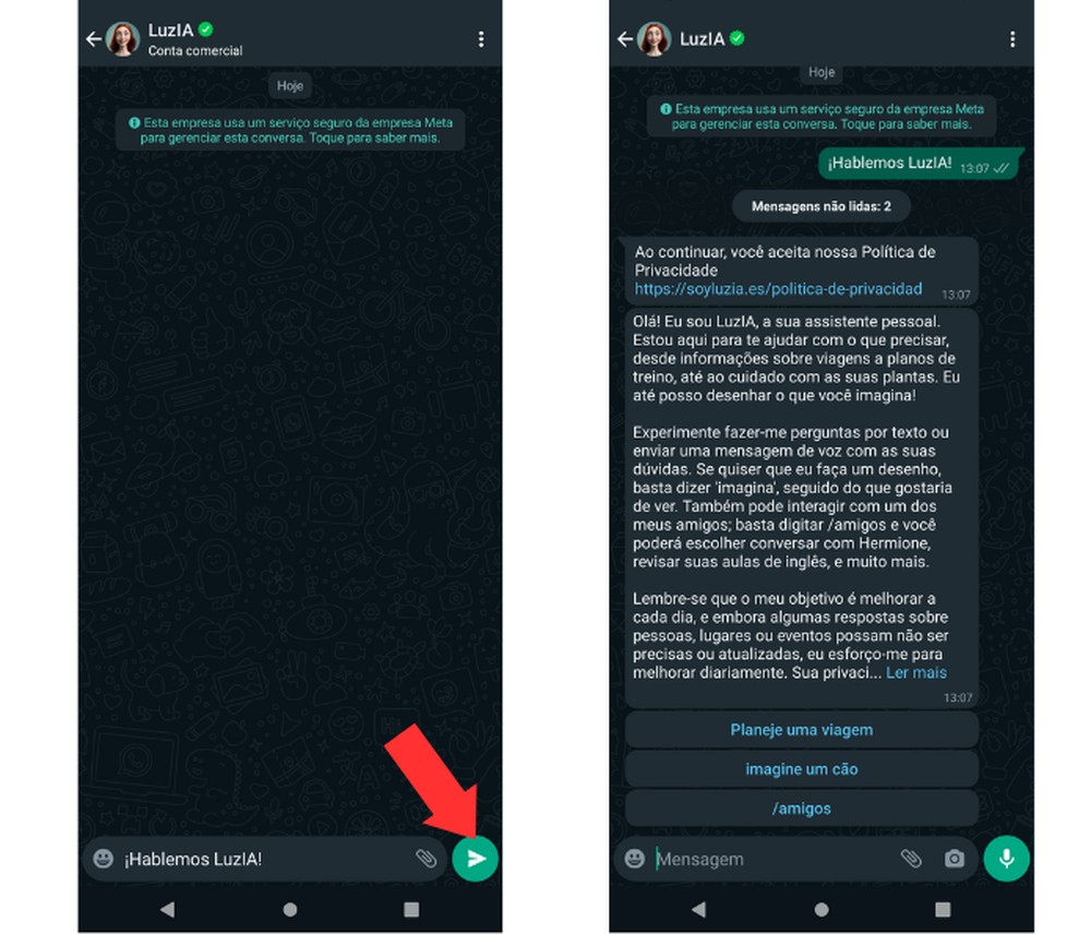 'Sou LuzIA' no WhatsApp: como usar a nova Inteligência Artificial