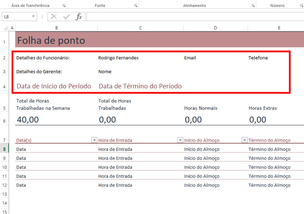 Planilha de ponto: veja como baixar e usar modelo no Excel