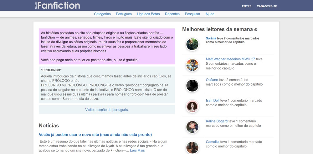 Onde ler fanfics grátis? Conheça cinco sites para ler histórias de fã