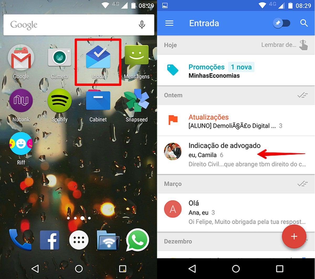 Aprenda a personalizar o tempo de adiamento de um e-mail no Inbox by Gmail