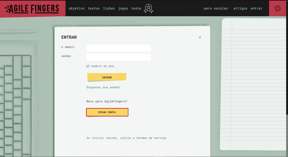 Agile Fingers: como usar site para aprender a digitar mais rápido no PC