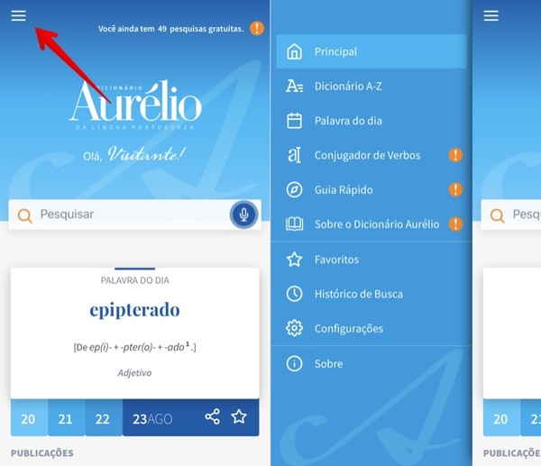 Dicionário Aurélio está disponível para download no celular; saiba usar