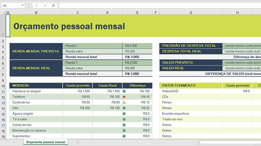Excel: dez planilhas prontas para organização de rotina e tarefas