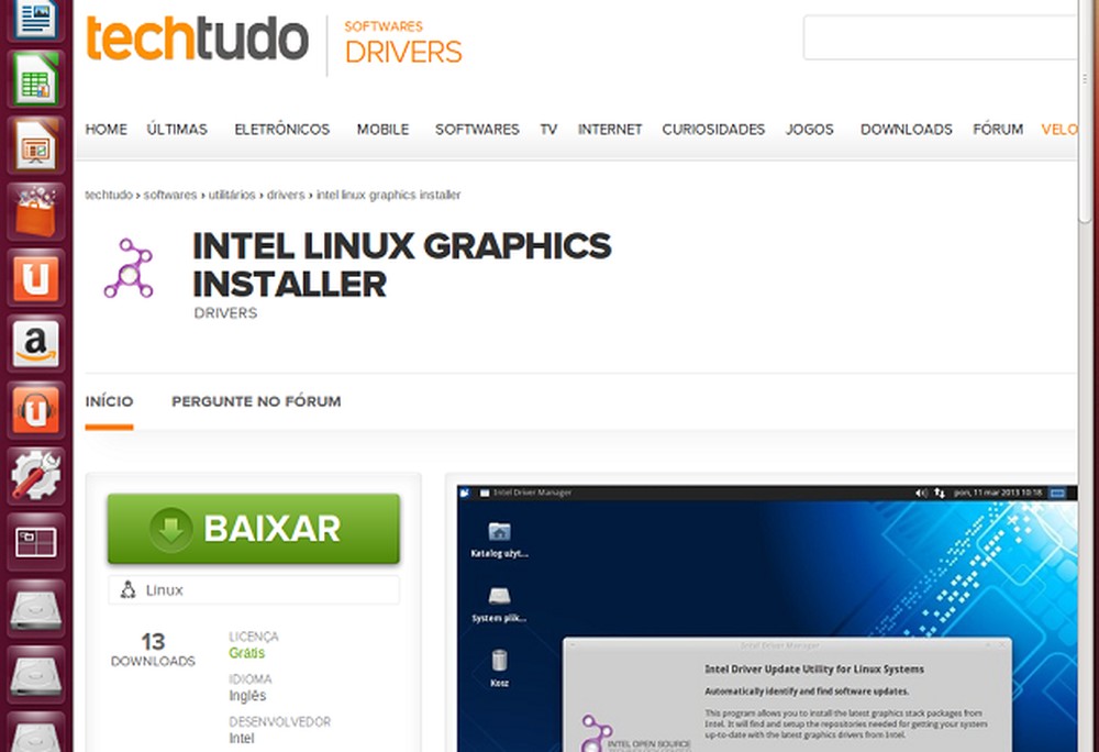 Como instalar driver de video no Linux com o Intel Graphics Installer?