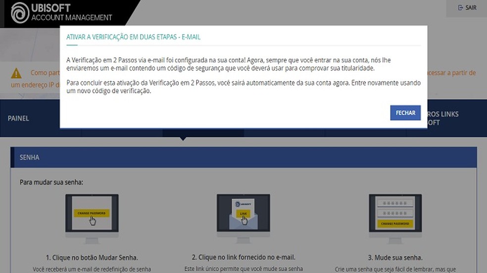 Como ativar verificação de duas etapas no Rainbow Six: Siege