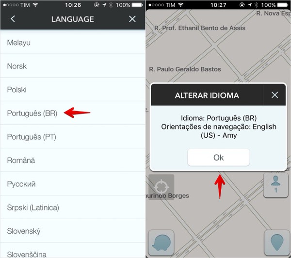 Como colocar o Waze em português ou em outro idioma?