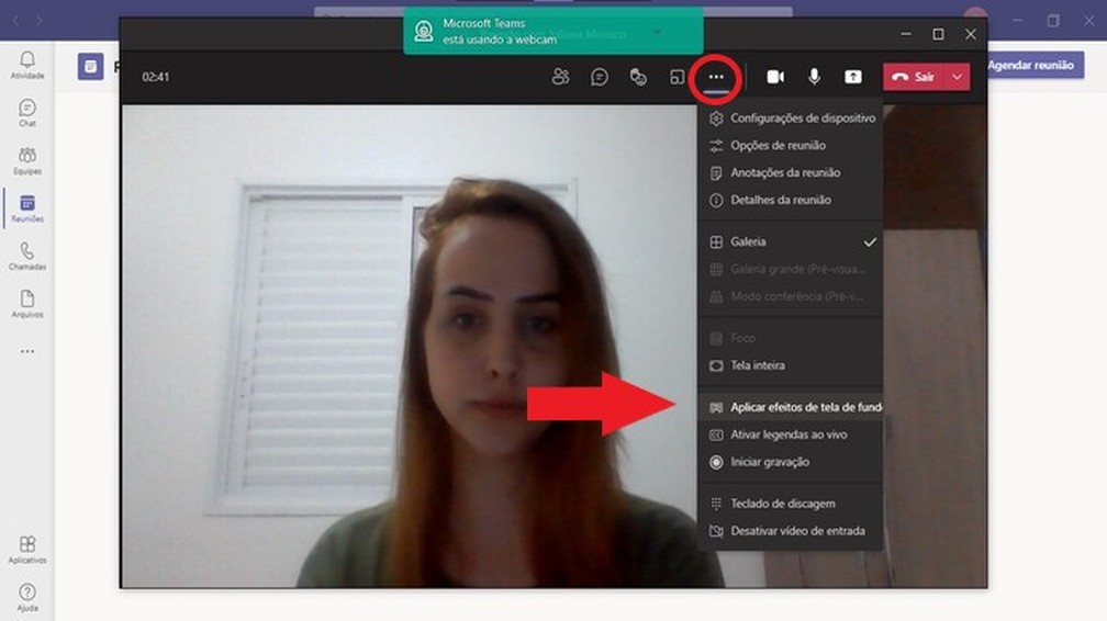 Como colocar fundo no Microsoft Teams
