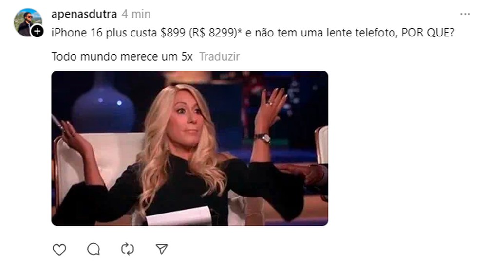 Lançamento do iPhone 16 gera memes nas redes; veja os melhores