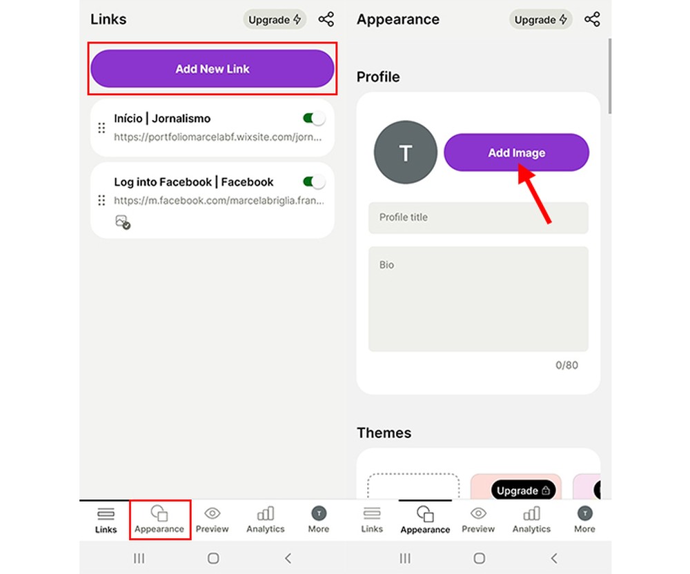 Como usar o Linktree pelo celular