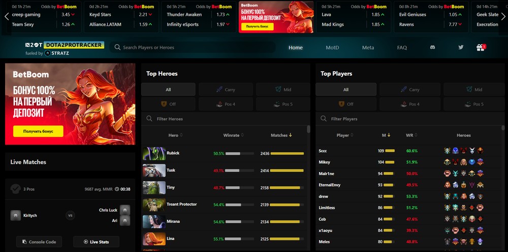Dota 2 Pro Tracker: como usar o site para ver e registrar estatísticas