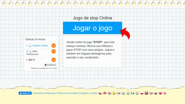 Como jogar Stop (adedonha) online com amigos