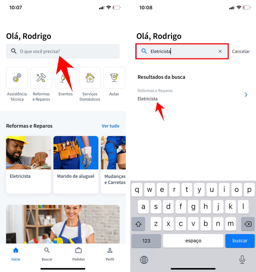 GetNinjas: como funciona app para contratar profissionais e serviços