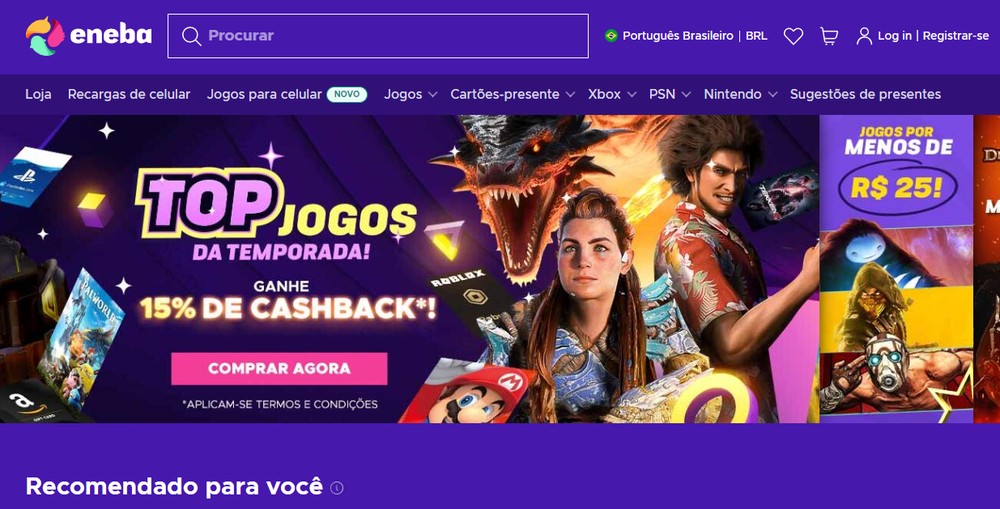 Eneba é confiável? Tudo sobre site de jogos baratos para Xbox, Steam e mais