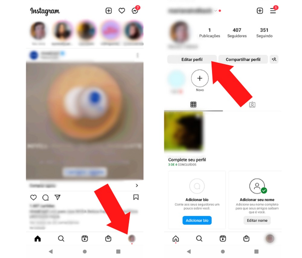 Como colocar foto inteira no perfil do Instagram