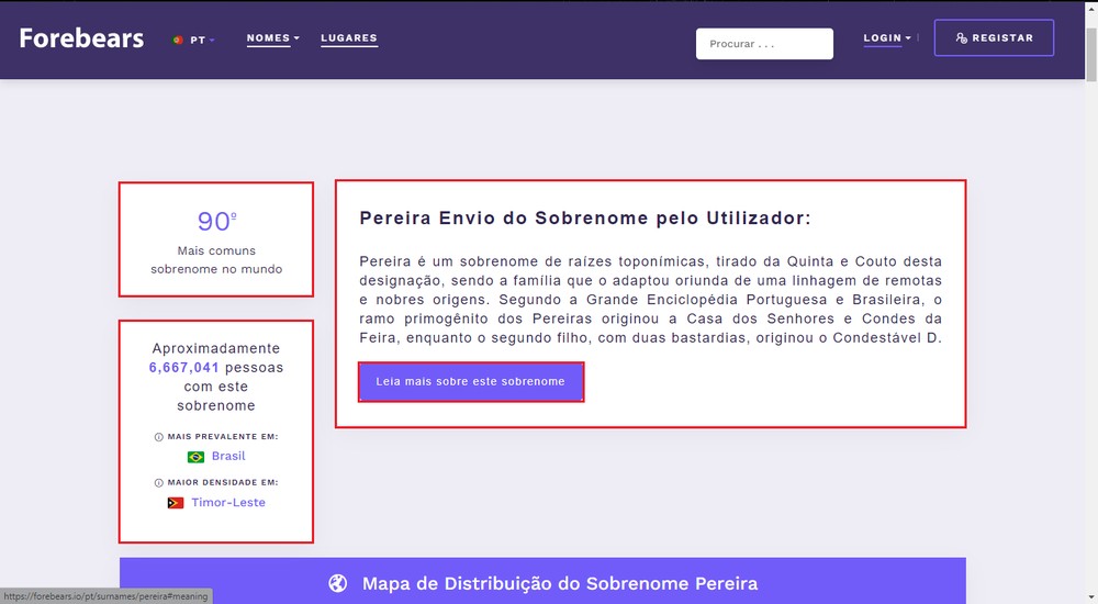Forebears: como usar site para saber quantas pessoas têm seu sobrenome