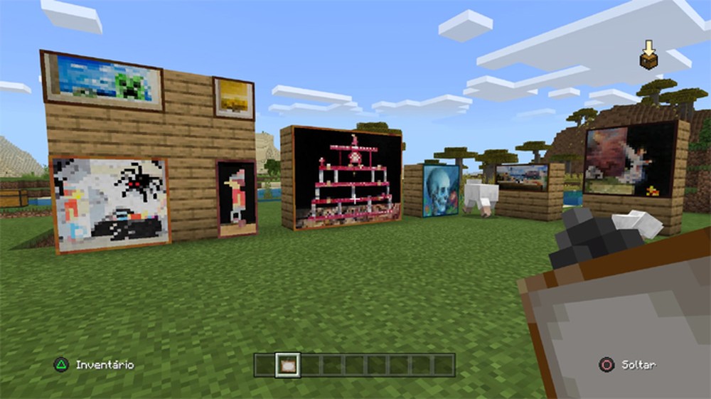 Como fazer quadro no Minecraft