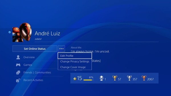 Como criar uma imagem de capa para o seu perfil da PSN no PS4
