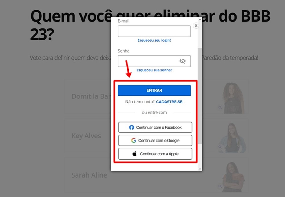 Paredão Bbb 23 Como Votar Em Domitila Key Alves Ou Sarah Aline