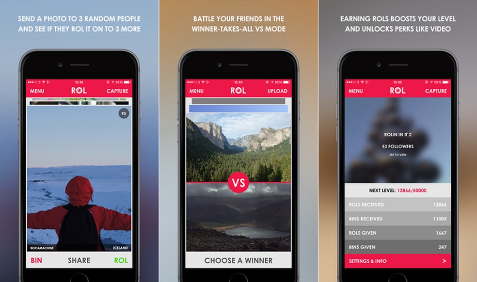 ROL, o Tinder de fotos, estimula a descoberta de novos fotógrafos