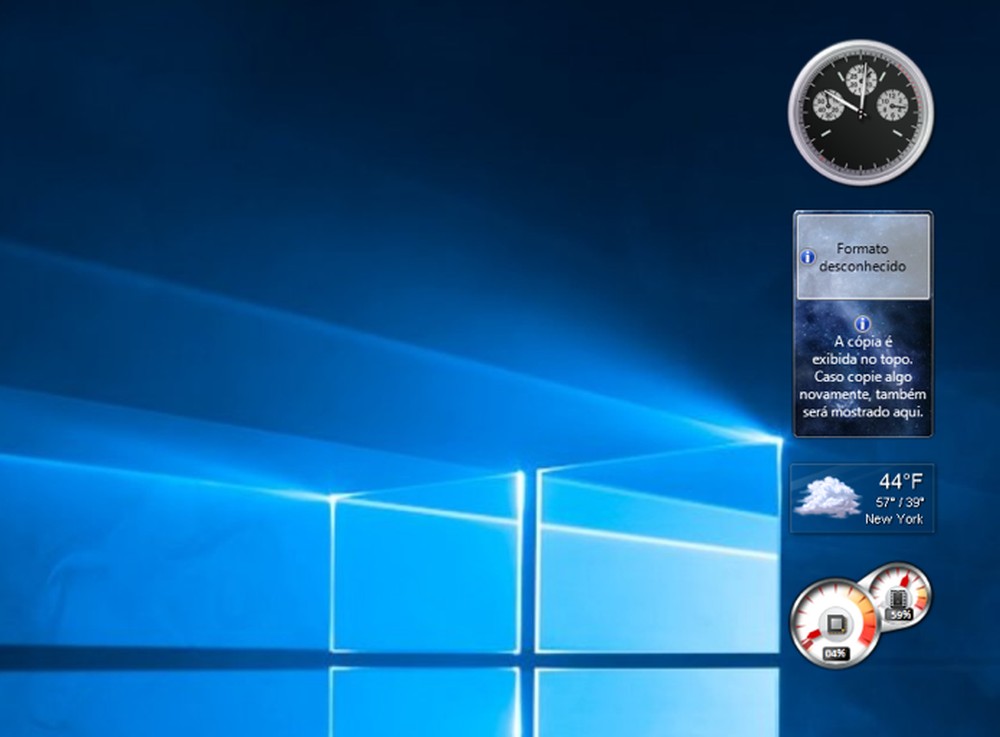 Como adicionar widgets no Windows 10