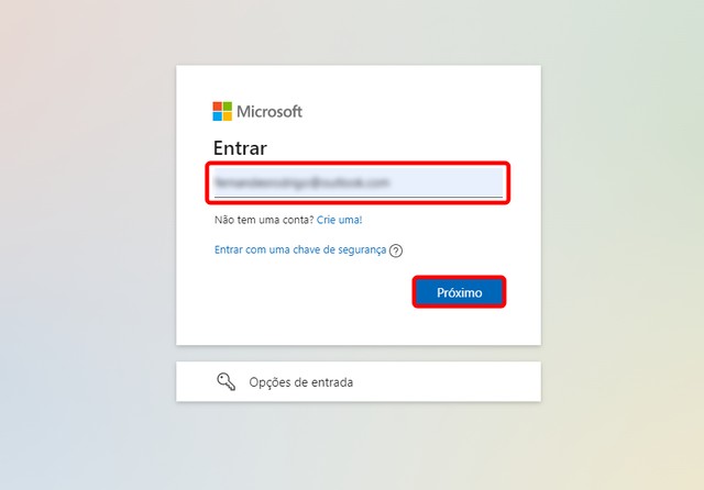 Como entrar direto no Hotmail (Outlook.com) sem precisar digitar senha