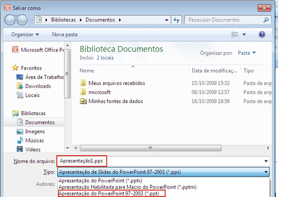Qual a diferença entre PPS e PPT no PowerPoint?