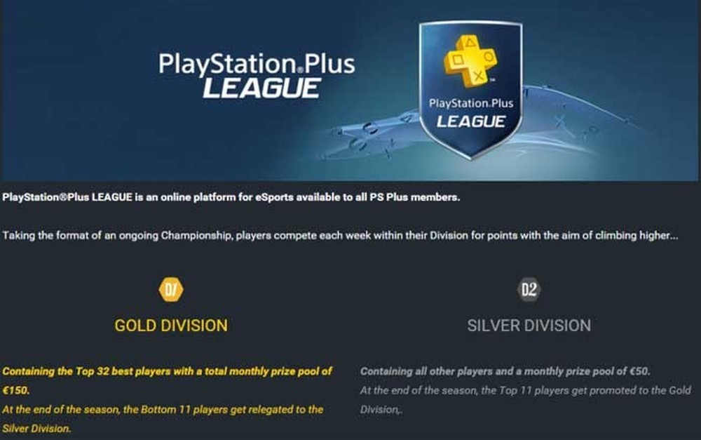 PS Plus League é novo serviço de eSports do PS4 que premia jogadores