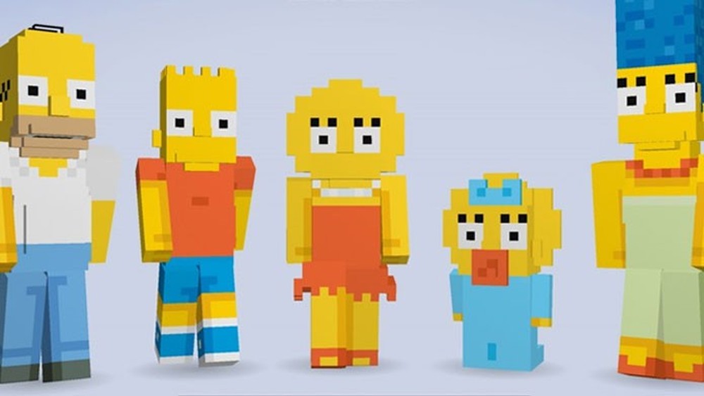 Minecraft recria abertura de Os Simpsons com fidelidade