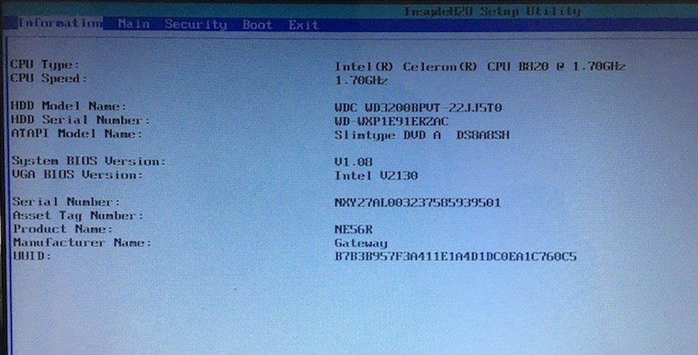 Como entrar na BIOS de um notebook Gateway