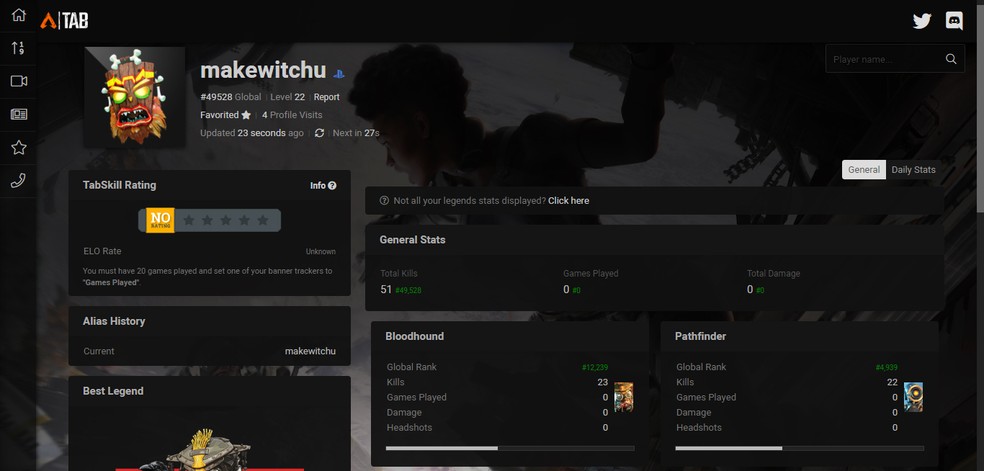 Apex Legends: veja status das partidas e ranking simulado com o Apex Tab