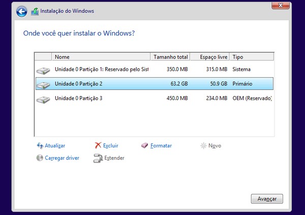 Como fazer instalação limpa do Windows 10