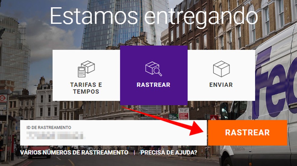 Como rastrear uma encomenda no site da FedEx
