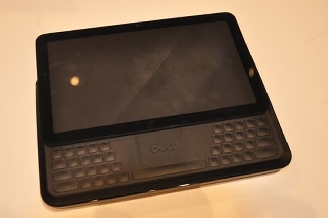 Protótipo de tablet da Dell com teclado físico slide