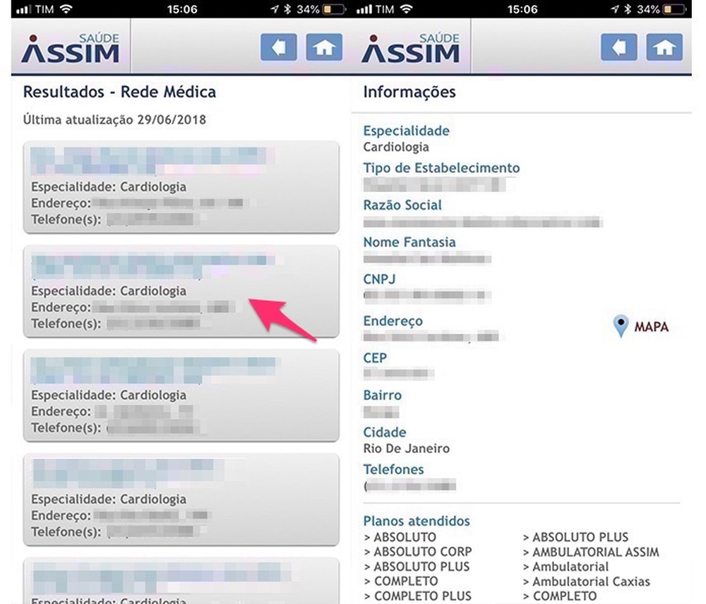 Como encontrar médico da Assim Saúde pelo celular