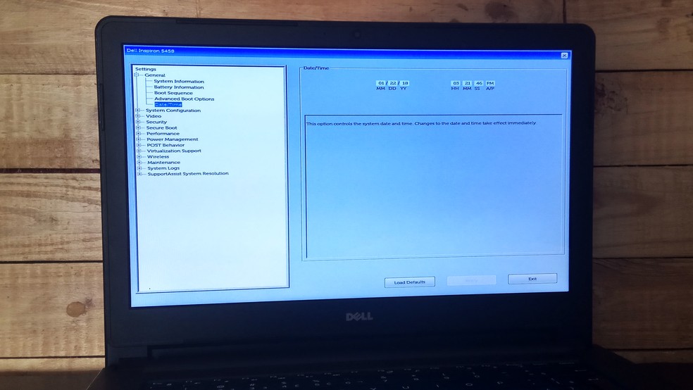 Como entrar na BIOS de um notebook da Dell