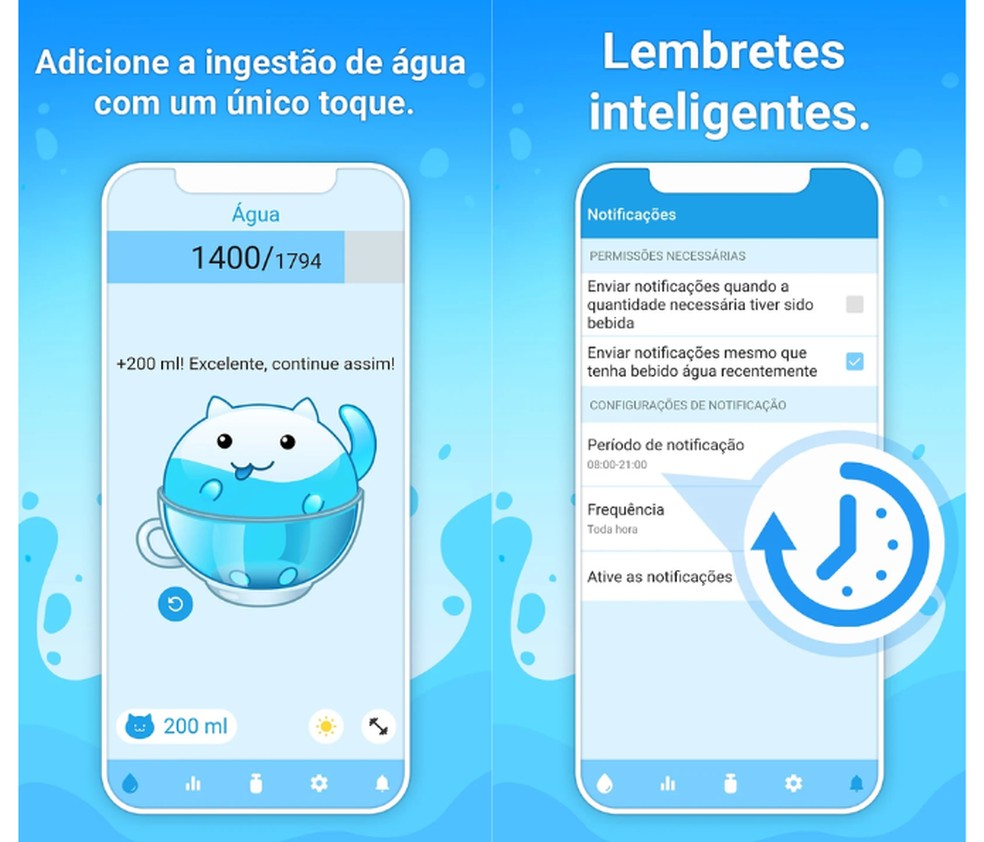 6 apps que te lembram de beber água e são ideais para usar no verão