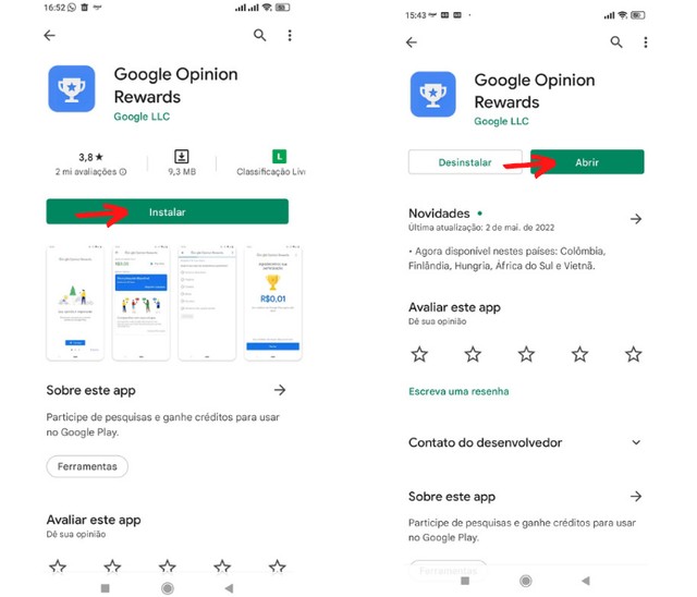 Como usar o Google Opinion Rewards para ganhar recompensas