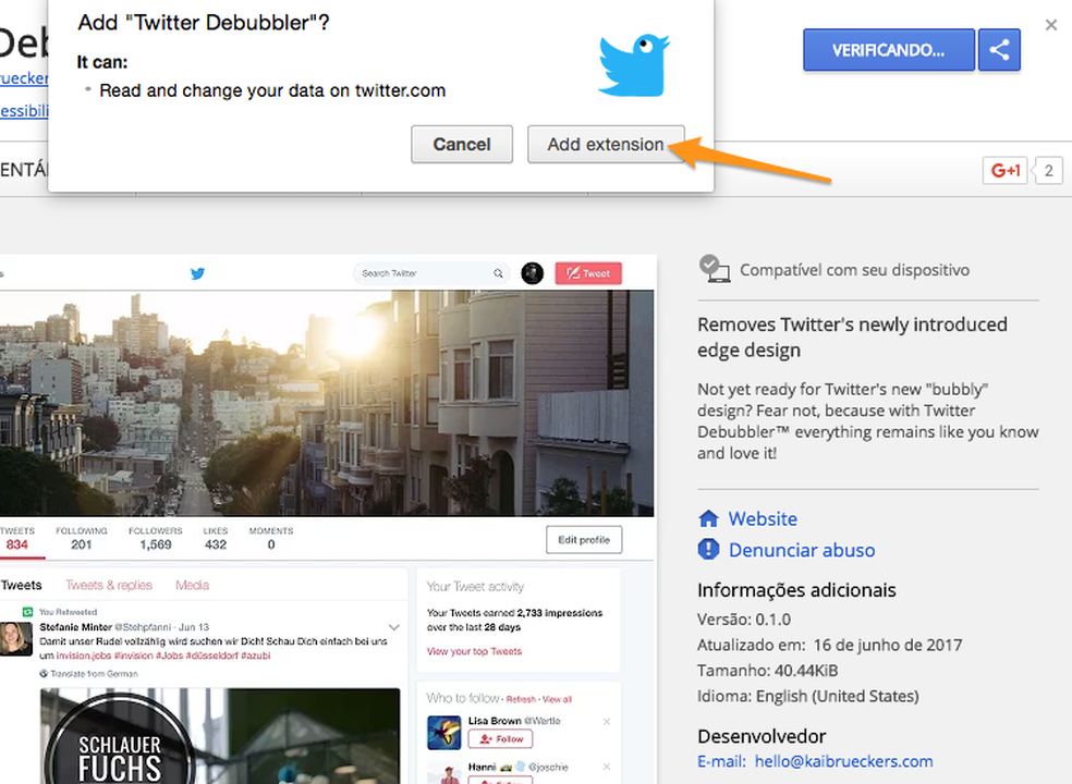 Como voltar ao visual antigo do Twitter