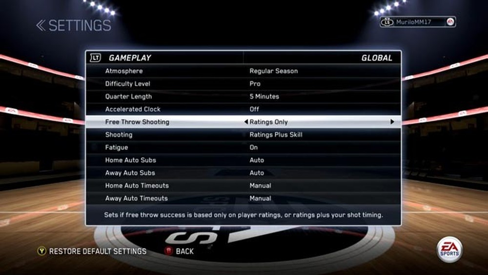 NBA Live 15: como ajustar regras e dificuldade do game de basquete