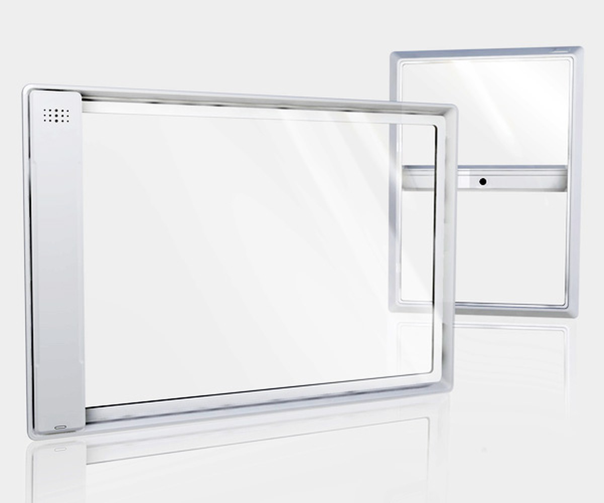 Conceito de tablet apresenta tela OLED transparente