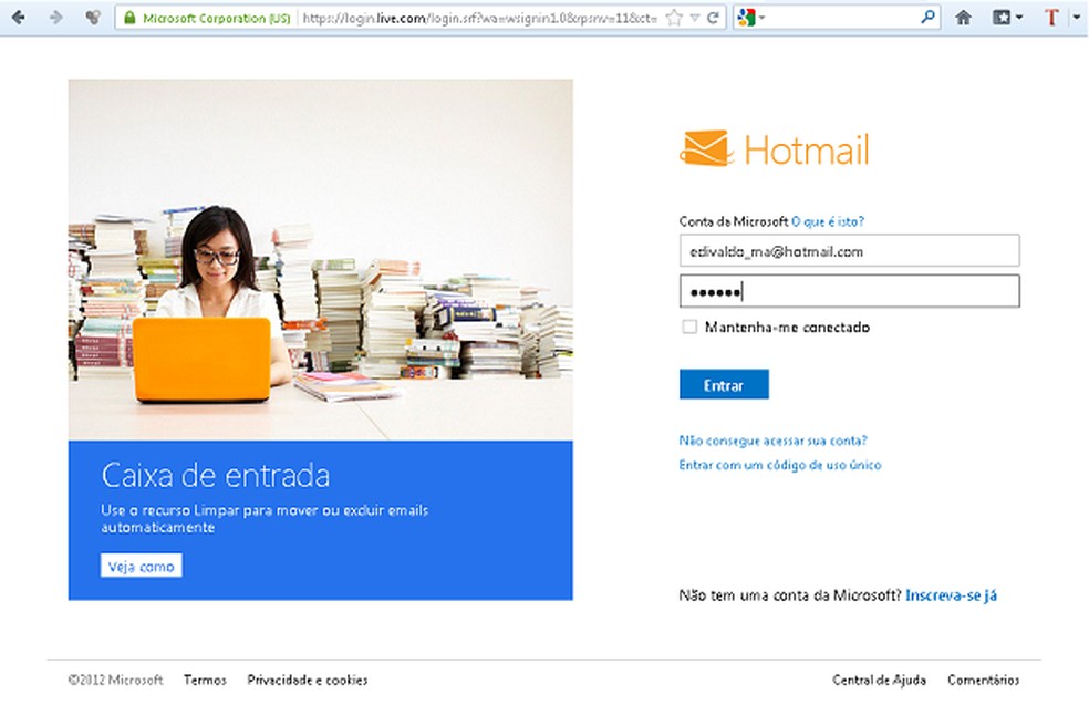 Como substituir seu login de e-mail do Hotmail para o novo Outlook.com?