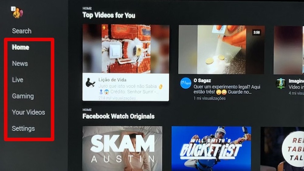 Como baixar e usar o Facebook Watch na smart TV